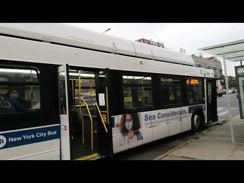 NYCT Bus: 2011-13 New Flyer C40LF #443 on the B4 Arriving & Departing Bay Ridge Parkway & 18 Avenue