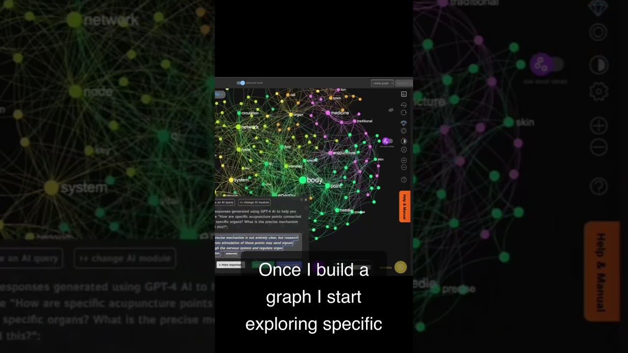 Building a knowledge graph with AI for acupuncture and TCM #infranodus #gpt #chatgpt #acupuncture