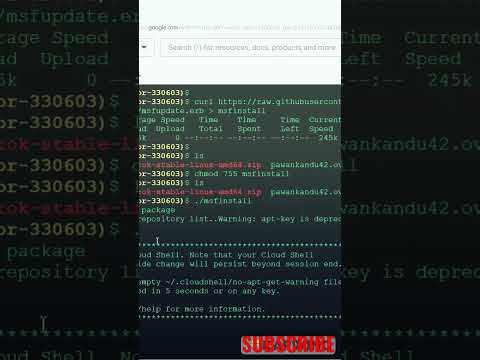 Metasploit installation. #viral #shorts