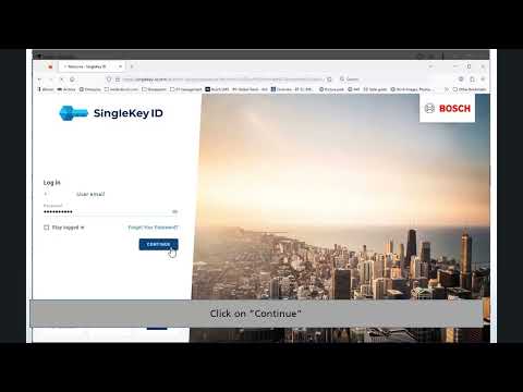 Bosch Security - VideoView+ for Cameras - Logging in to VSC for Alarm Management using SSO ID