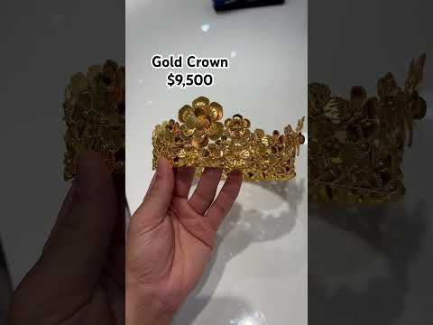 Gold crown #goldjewellery #goldnecklaces #arabic #goldcrown