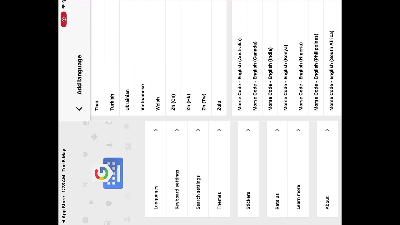 How to downloaded ad Gboard Morse code keyboard!