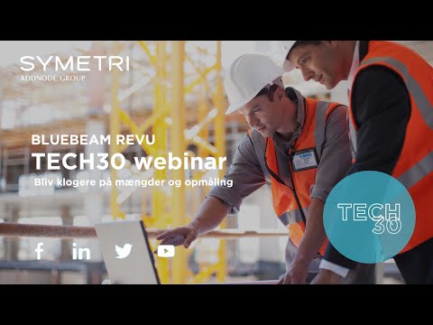 TECH30 webinar om Bluebeam Revu
