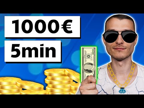 1000€ in 5 Minuten online Geld verdienen im Internet ohne Startkapital