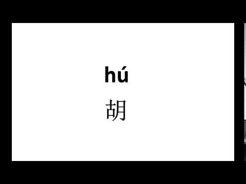 How to pronounce 胡(hu) in Chinese?