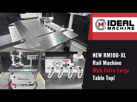 New Wood Shaper Demonstration! [RM100-XL With Extra Large Table Top]