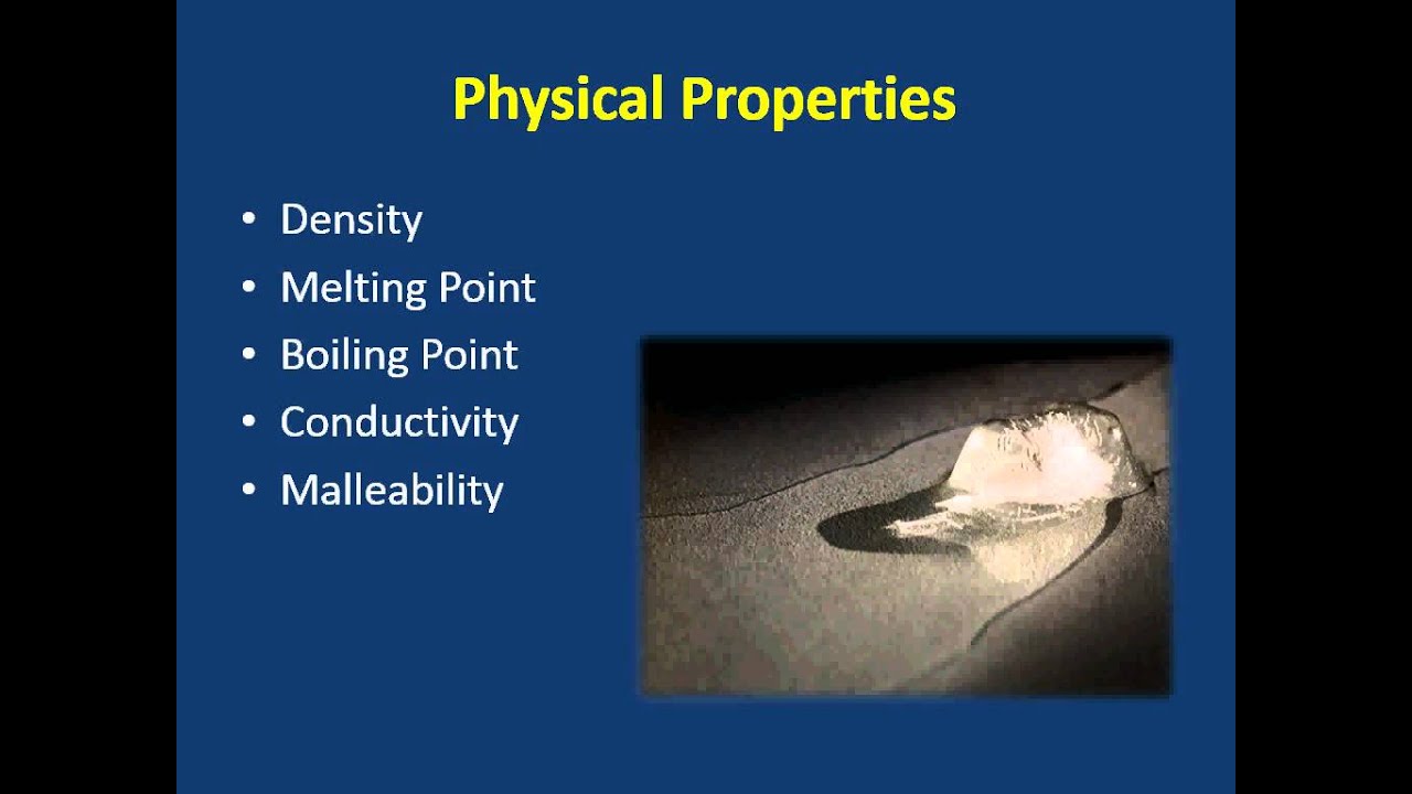 2.1  Properties of Matter