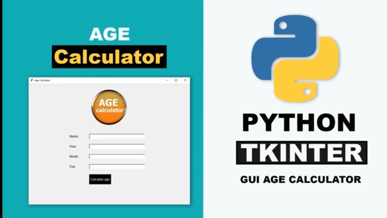 Age calculator  using python|| how to create age calculator  using python Tkinter || python project