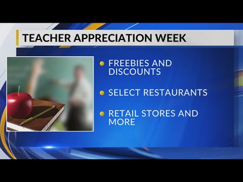 Here's how teachers can get freebies and discounts for Teacher Appreciation Week