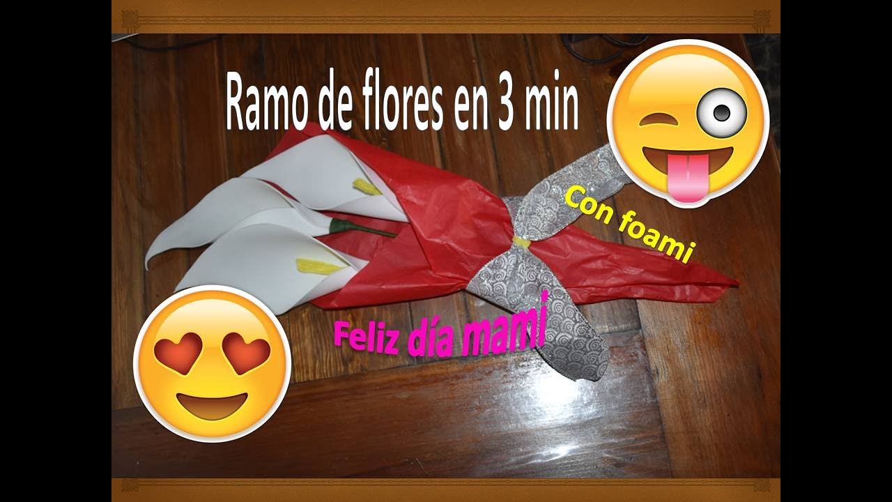 Feliz día de las madres!!!!!!, lindo ramo de flores con foami (goma eva) foamy