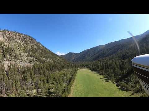 Johnson Creek Airstrip takeoff