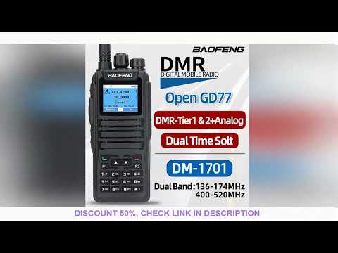 Baofeng DMR DM 1701 Digital Walkie Talkie Dual Mode Analog Two Way Radio Open GD77 Dual Time Slot Ti