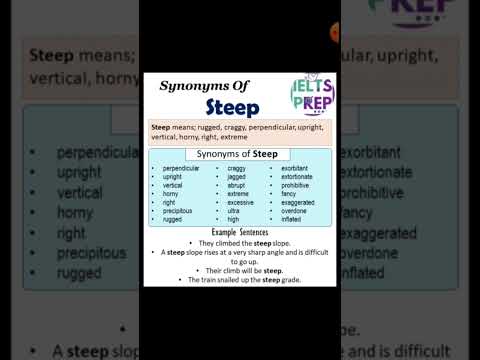 Synonyms of Steep ll IELTS vocabulary