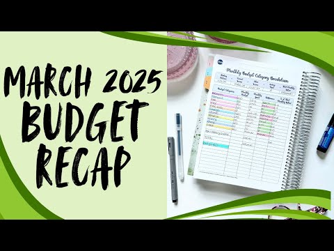 March 2025 Budget Recap | Budget by Paycheck Workbook | The Budget Mom