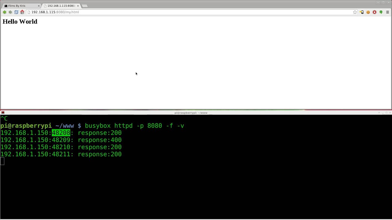 httpd Busybox Linux Web Server Tutorial #1