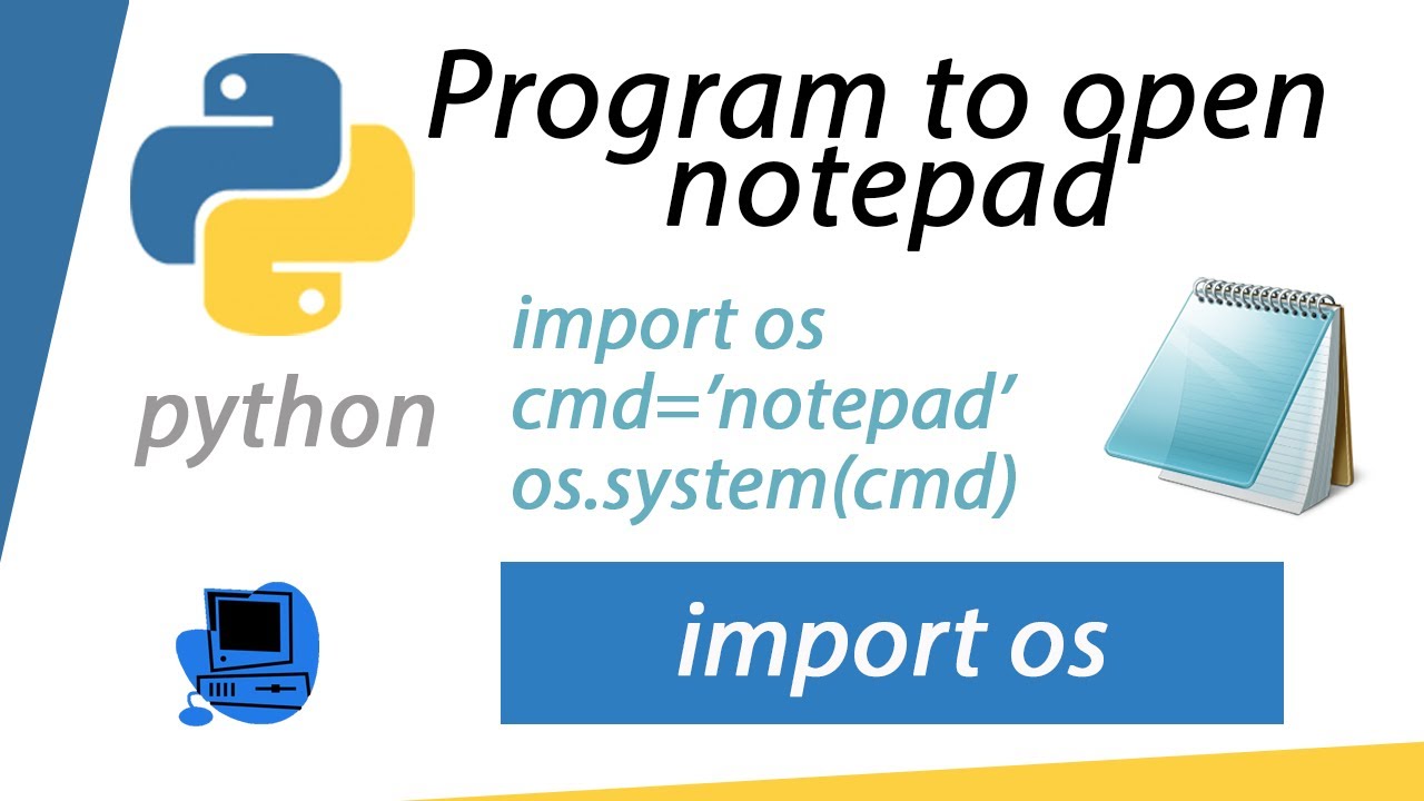 Using OS system method to run notepad in Python