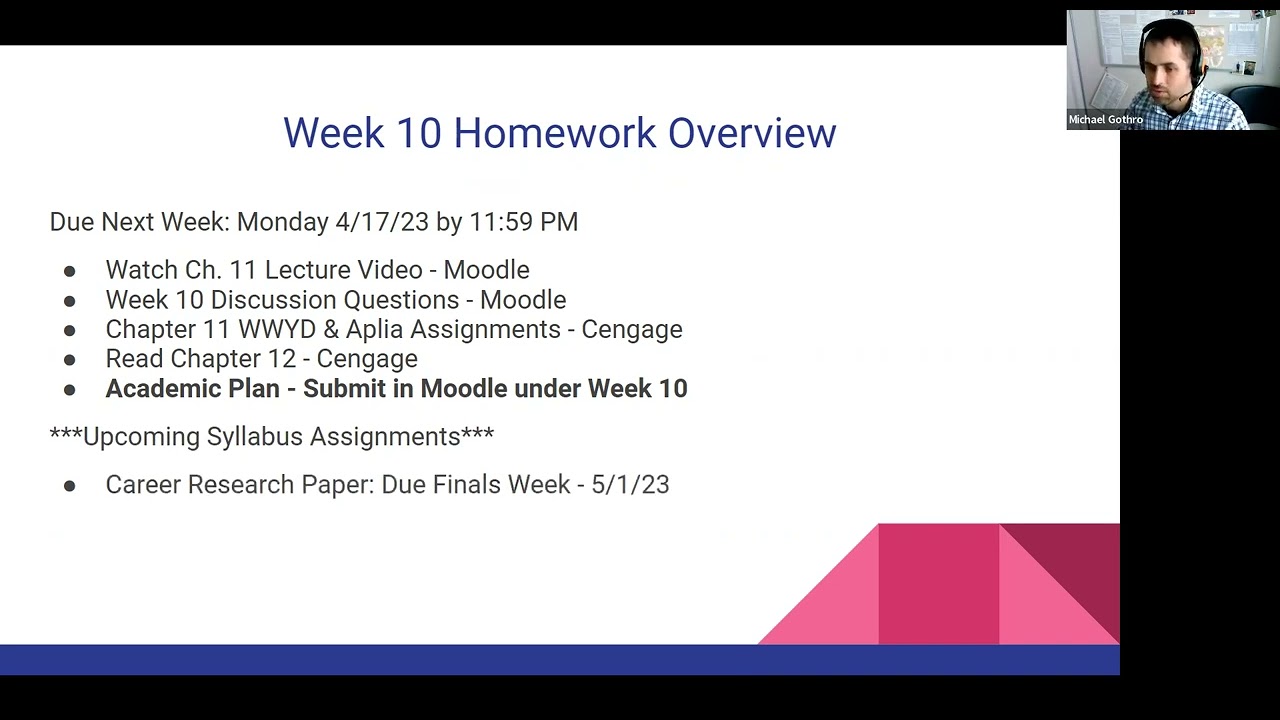 COLL 101 Week 10 Assignment Overview