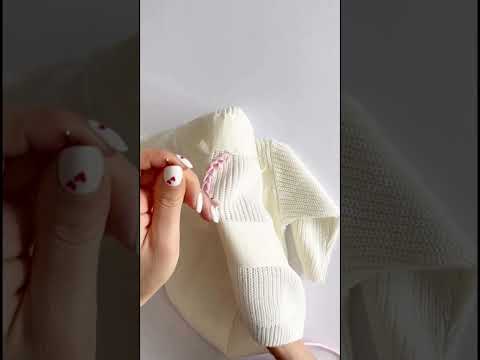 Baby Name Chain Stitch Sweater Tutorial #babysweaterdesign #chainstitchembroidery