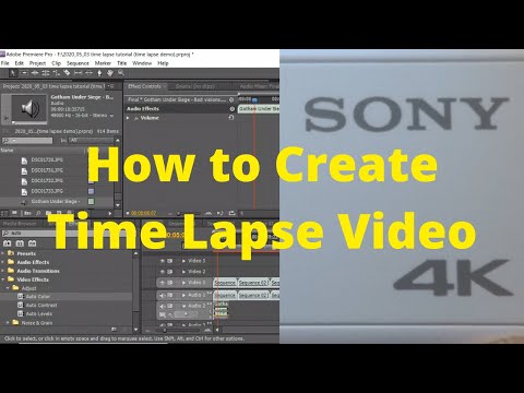 How to Make Time Lapse Video with Sony Action Cam, Sony Play Memories, and Adobe Premiere