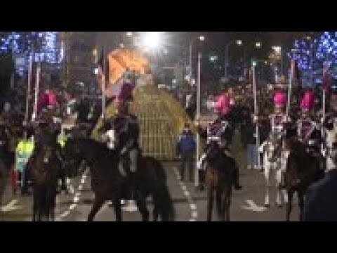"Three Kings" parade in Madrid on eve of Epiphany