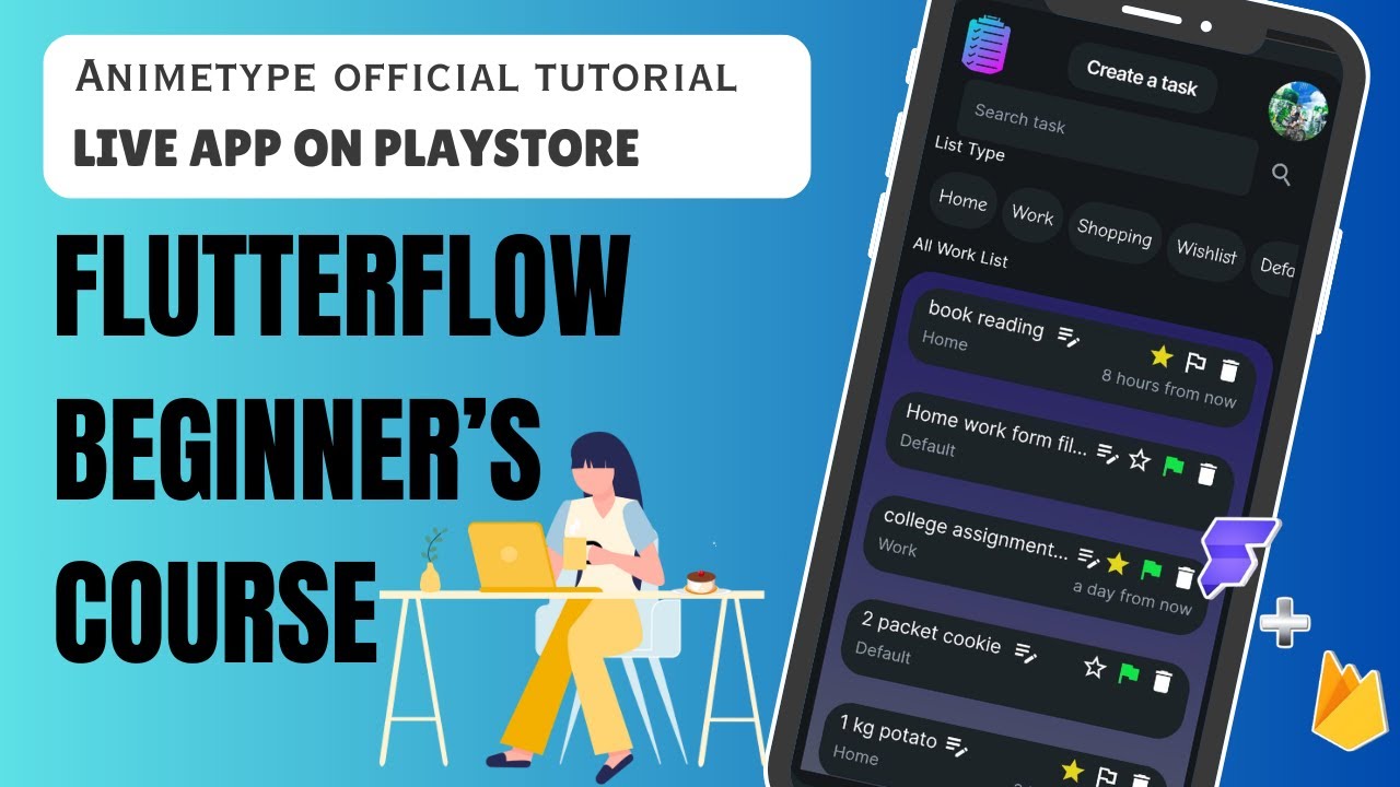 FlutterFlow Tutorial for Beginners | Build a To-Do App with Firebase #flutterflowtutorial
