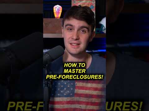 HOW TO MASTER PRE FORECLOSURES!