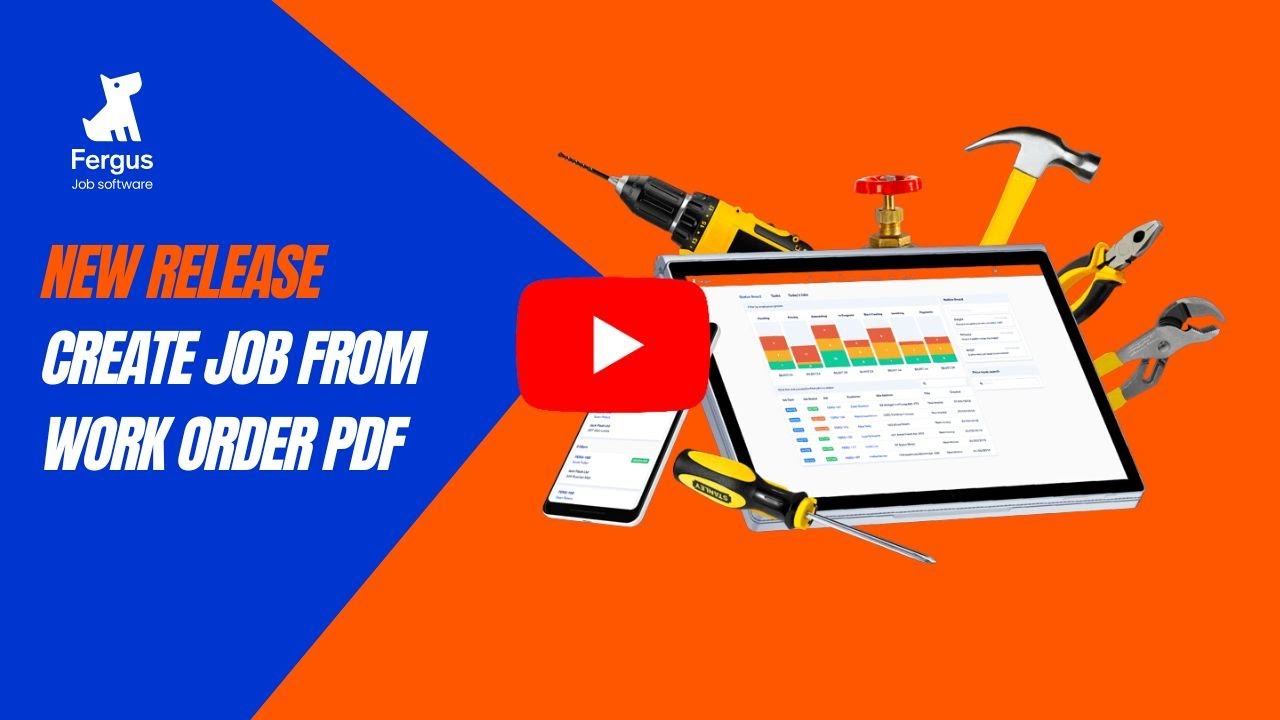 Create A Job From A Work Order PDF | New Release!
