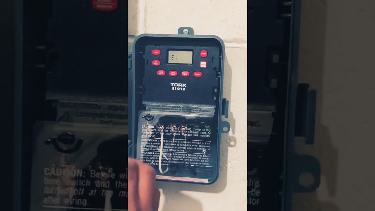 Programación de timer para luces exteriores