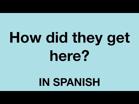 How To Say (How did they get here?) In Spanish