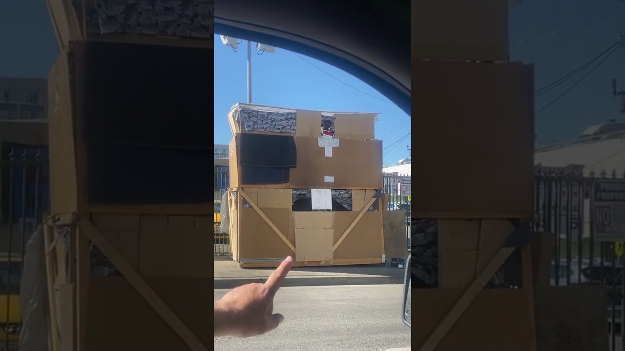 Homeless Man Builds Cardboard Mansion