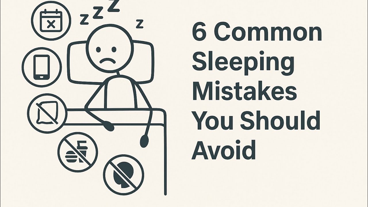 6 Common Sleeping Mistakes You Should Avoid for Better Rest