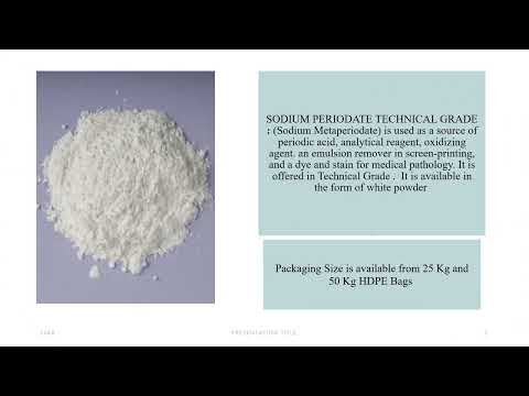 Sodium Periodate - CAS No 7790-28-5 Latest Price, Manufacturers & Suppliers