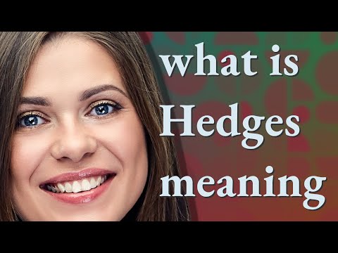 Hedges | meaning of Hedges