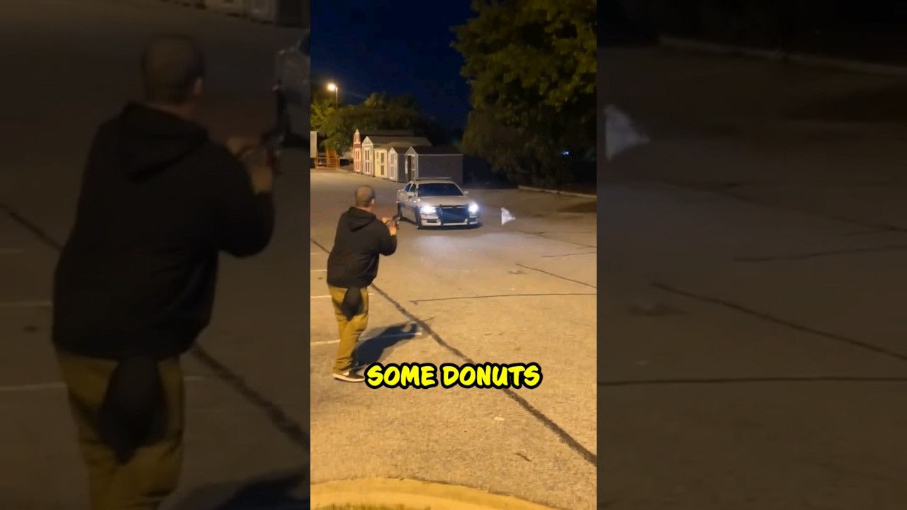 Man Uses Donuts to Fish for Cops - Hilarious Reaction! 😂 #shorts