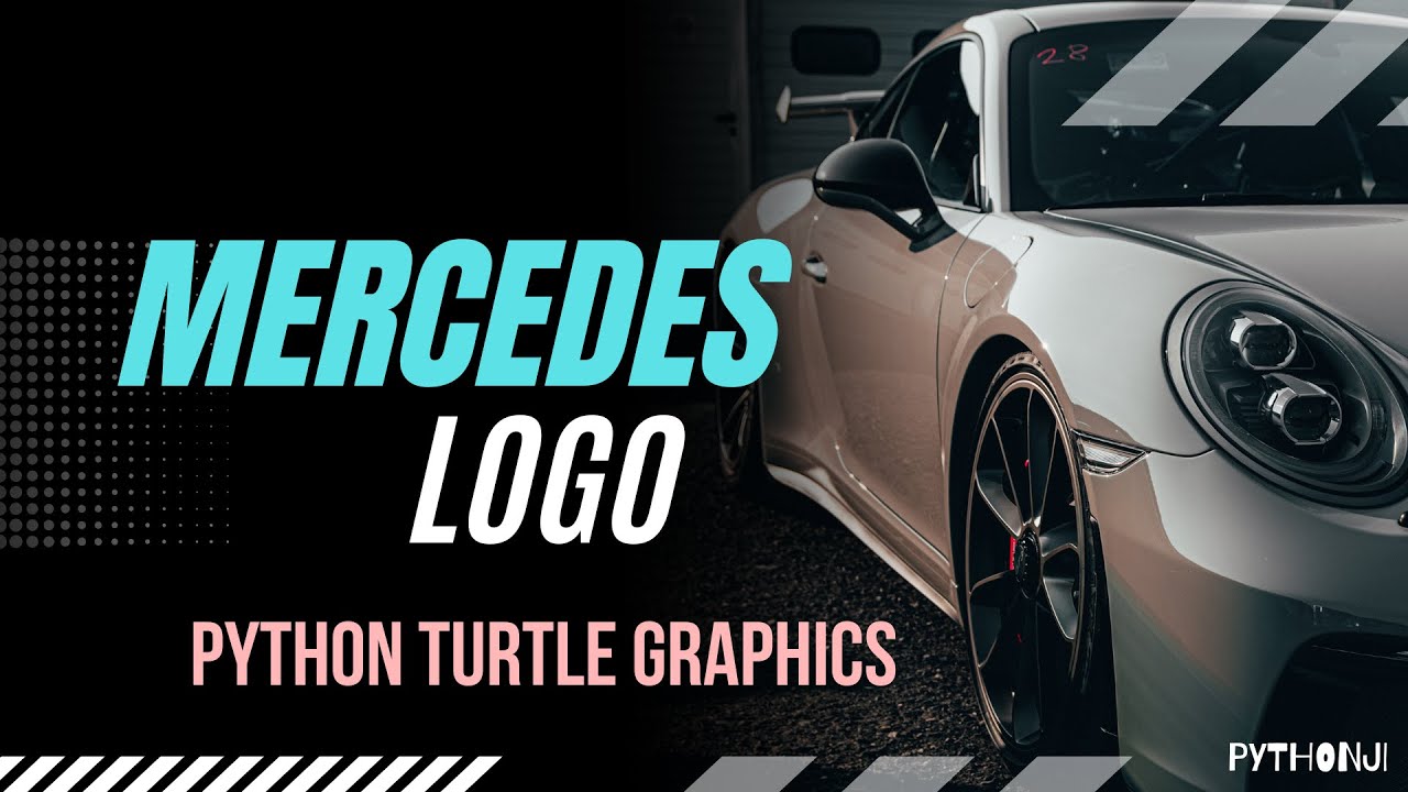 Create Mercedes logo in python | Python Turtle graphics | pythonji