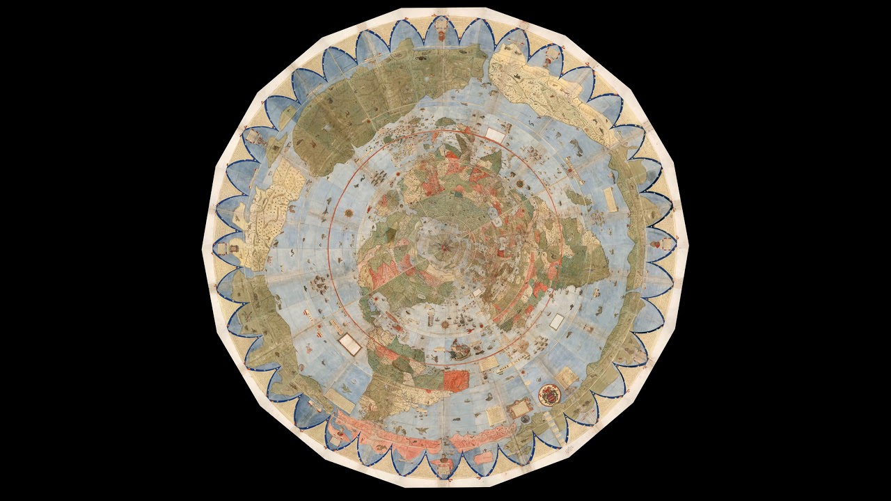 Largest Early World Map - Monte's 10 ft. Planisphere of 1587