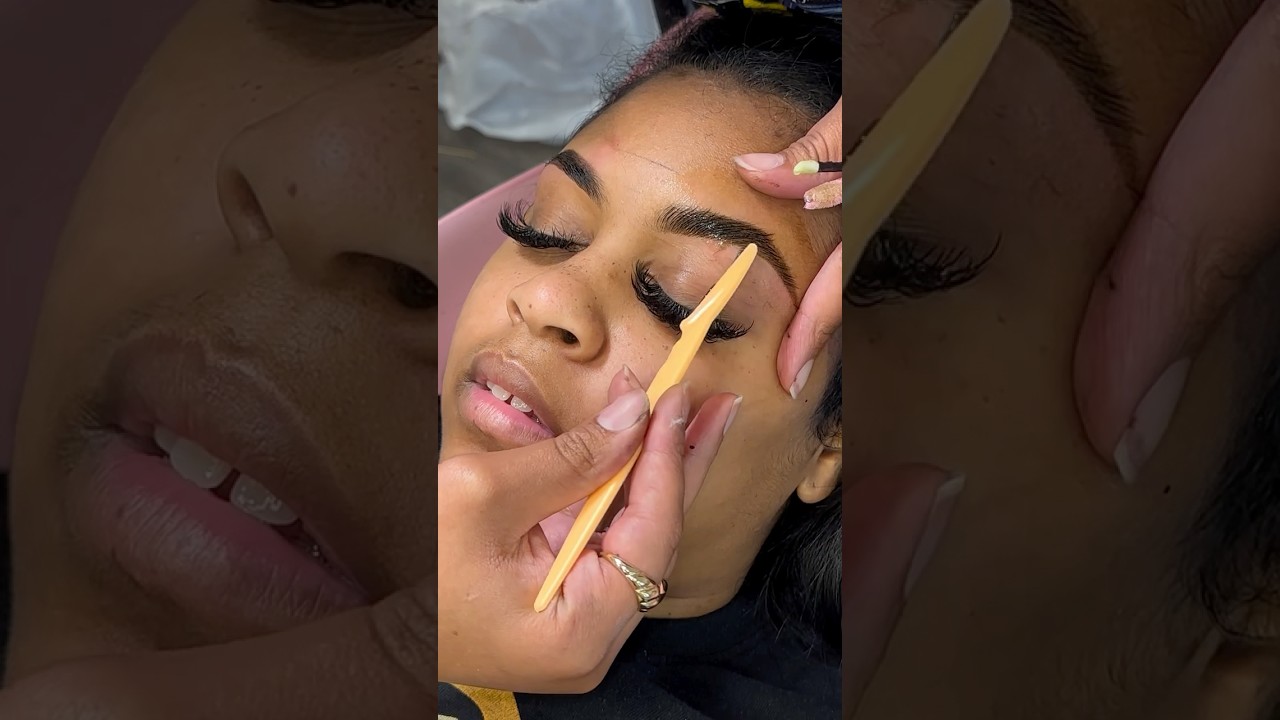 PROPER Way to Razor Brows for Beginners😍😍