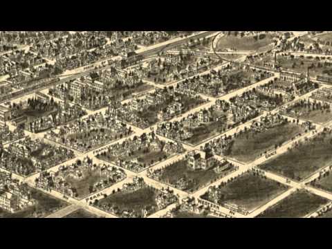 Rocky Mount North Carolina 1907 Panoramic Bird's Eye View Map 6548