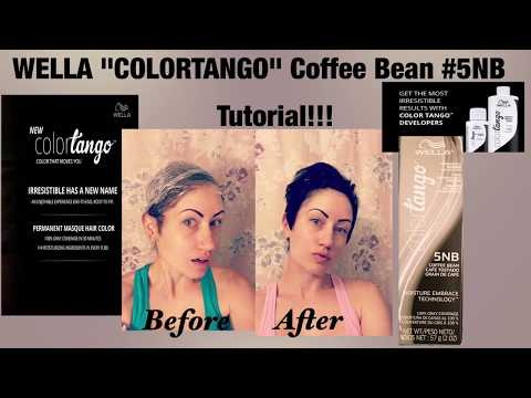 WELLA "COLORTANGO" COFFEE BEAN 5NB HAIR COLOR/ TUTORIAL /PIXIE CUT