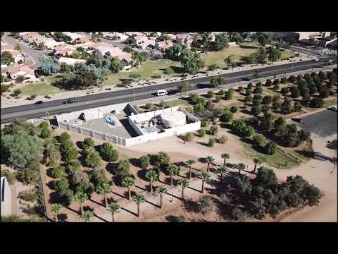 Sahuaro Ranch Park in Glendale, Arizona. Flying over with drone!