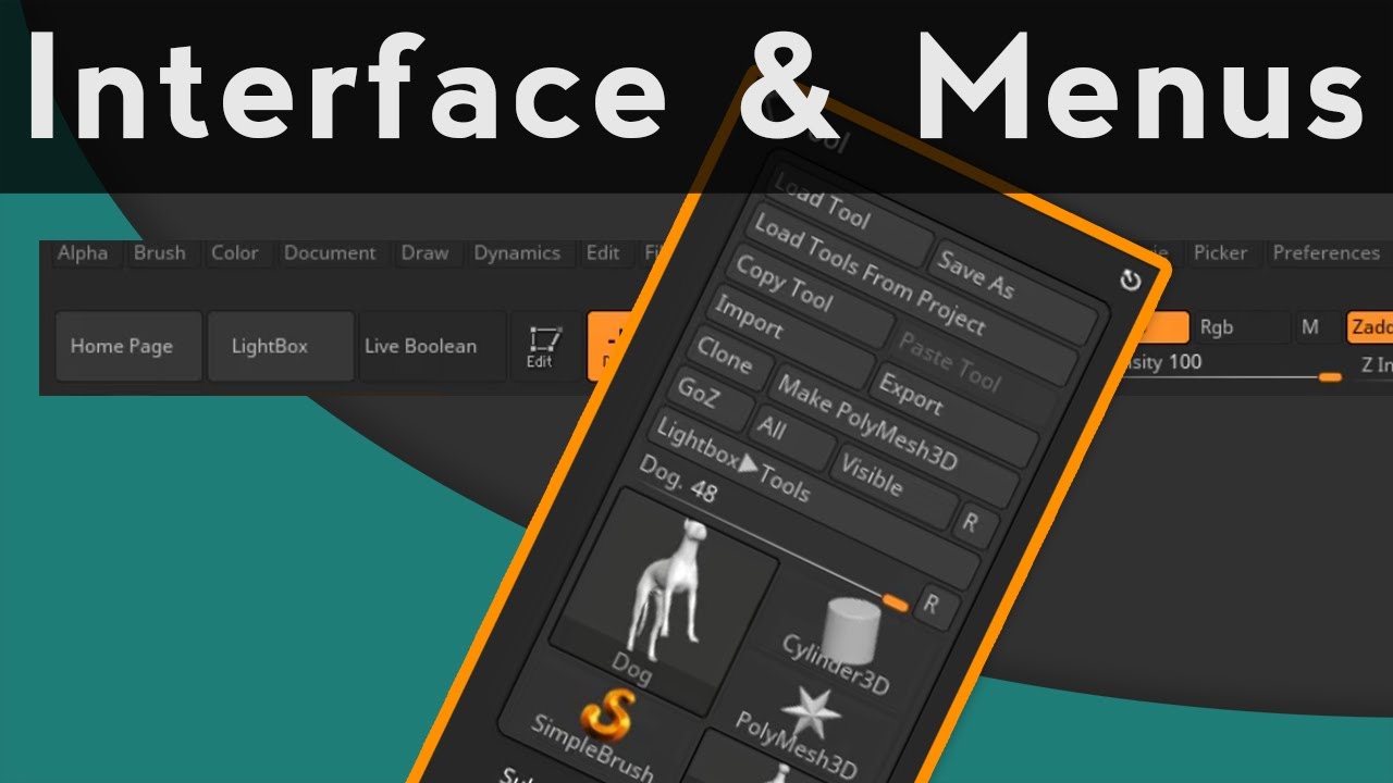 001 ZBrush Interface and Menus