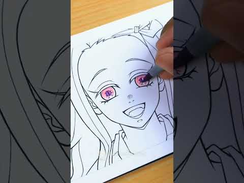 Drawing NEZUKOπ||Demon slayer /kimetsu no Yaiba #shorts #demonslayer