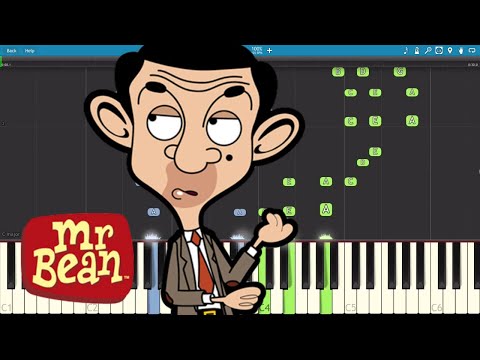 Mr Bean Animated Series Theme - Piano Tutorial - How to play Mr Bean theme