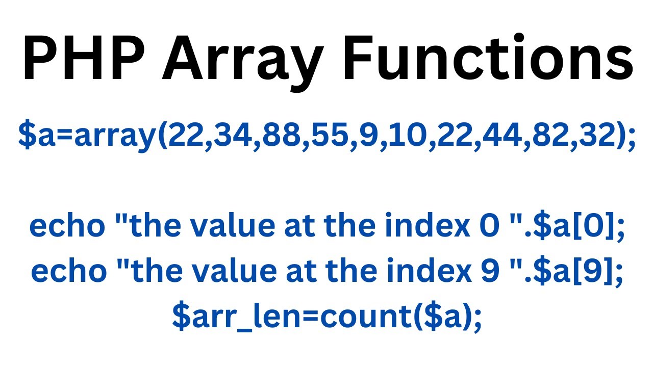 PHP Array Functions | PHP Interview Questions with Answers | Best Job Course | Inspiron Technologies