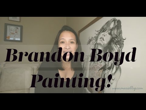 College Crush! I bought Brandon Boyd's Painting! Incubus Fan!