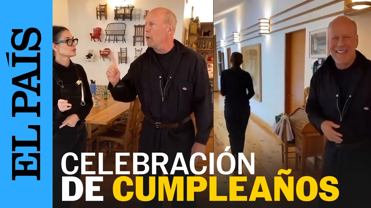 Bruce Willis y Demi Moore bailan en su cumpleaños