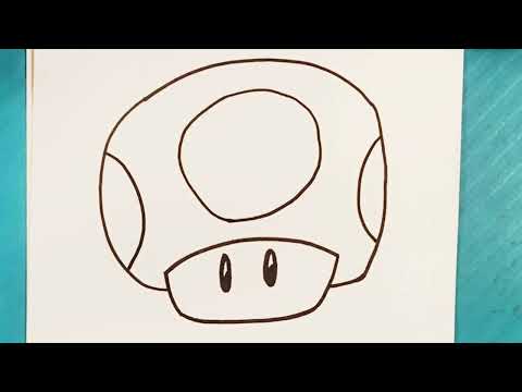 EASY How to Draw MARIO BROS MOVIE - MUSHROOM