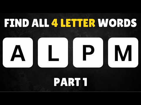Can You Find All Four-Letter Words? 🤔