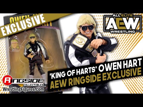 AEW Figure Insider: Owen Hart AEW 'King of Harts' Ringside Exclusive Wrestling Figure from Jazwares!