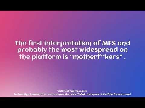 What does MFS mean on TikTok Slang explained!